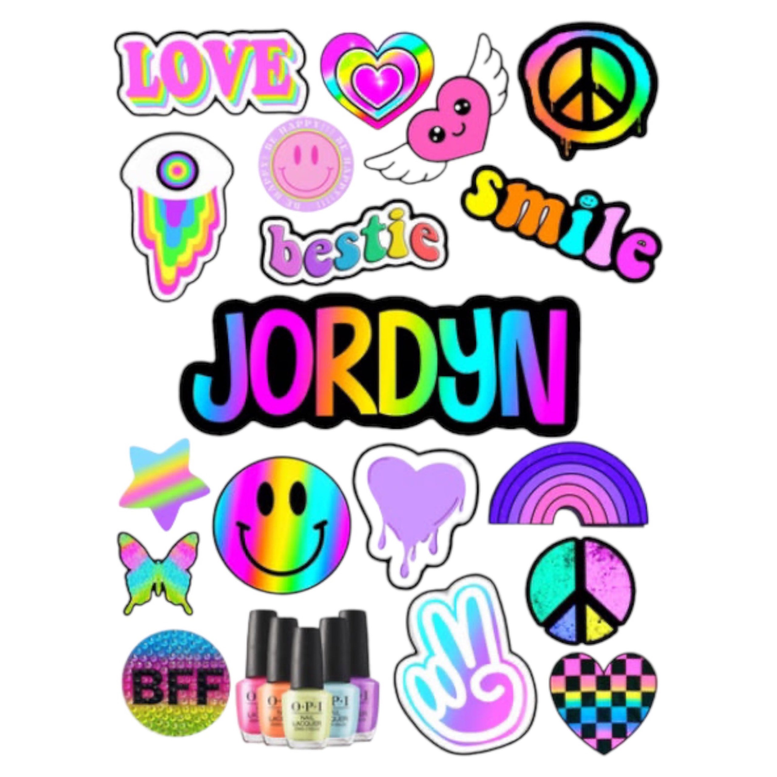 Bestie Sticker Sheet | The Purple Bow